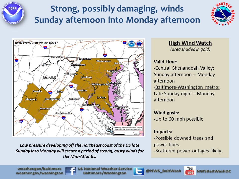 High Wind Watch Issued for Arlington | ARLnow.com