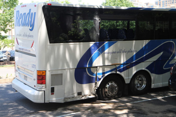 Metrobus, Tour Bus Collide Near Pentagon City Mall | ARLnow.com