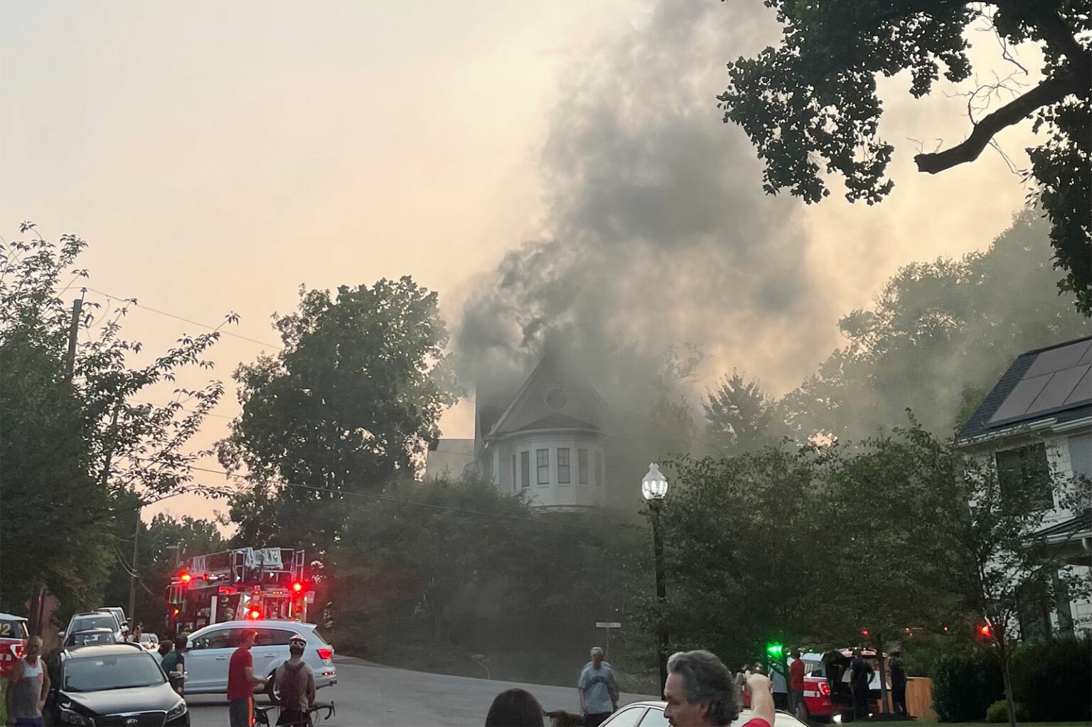 UPDATED: Grill Causes Big House Fire in Lyon Park | ARLnow.com