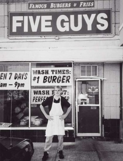 The original Five Guys was located in a strip mall along Columbia Pike ...