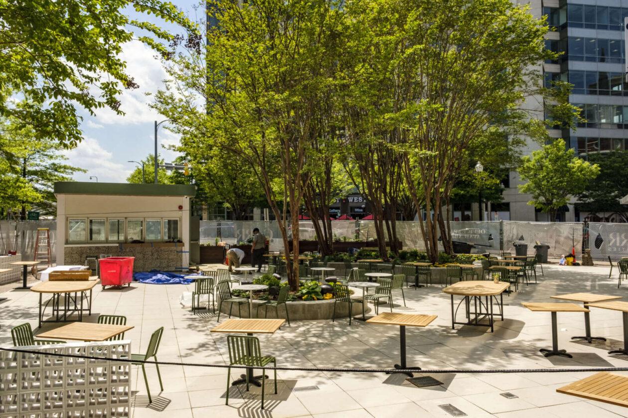 Expansive outdoor cafe and bar in Clarendon is looking to open this ...