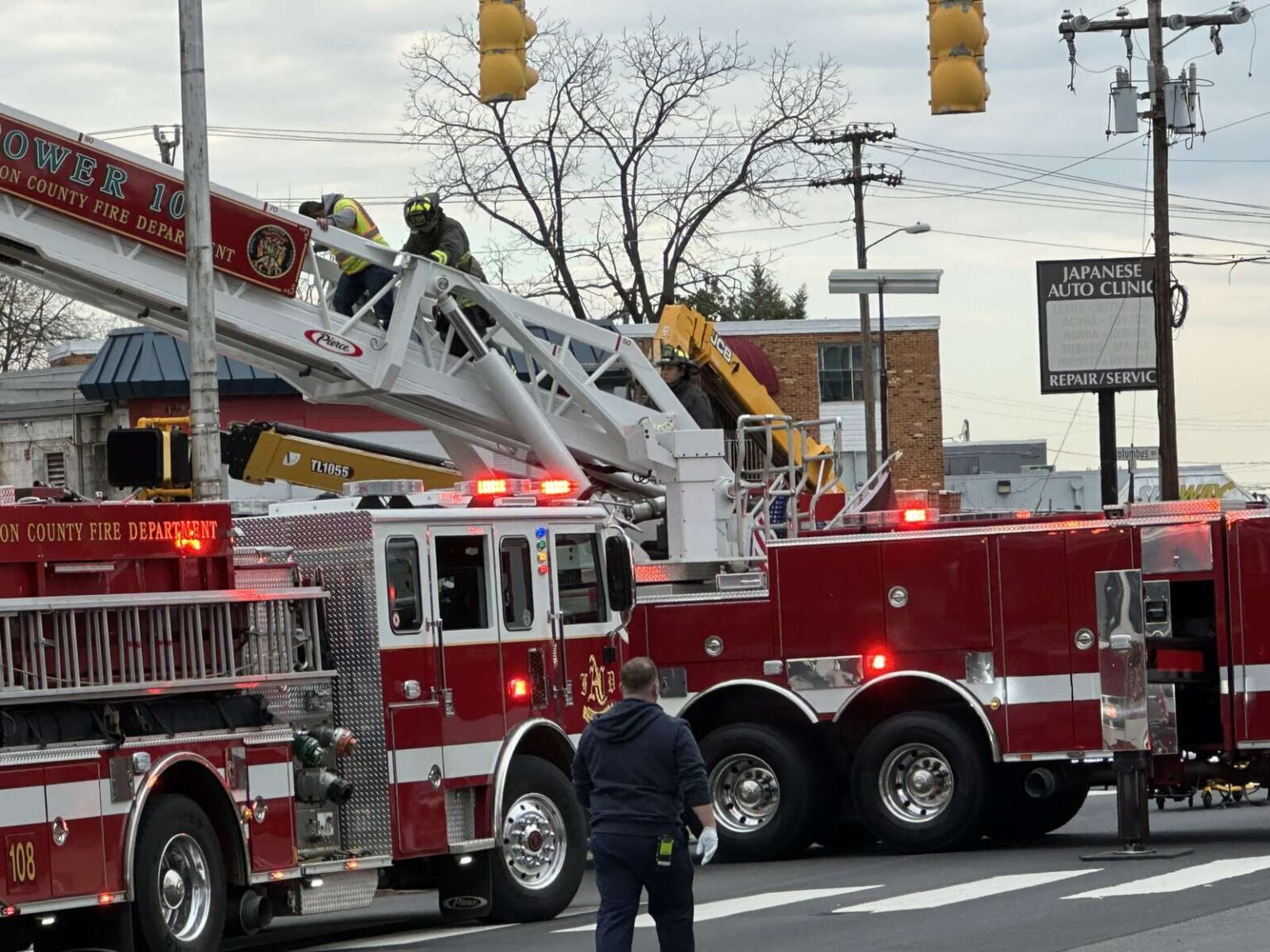 BREAKING: Firefighters rescue workers after accident at fire station ...