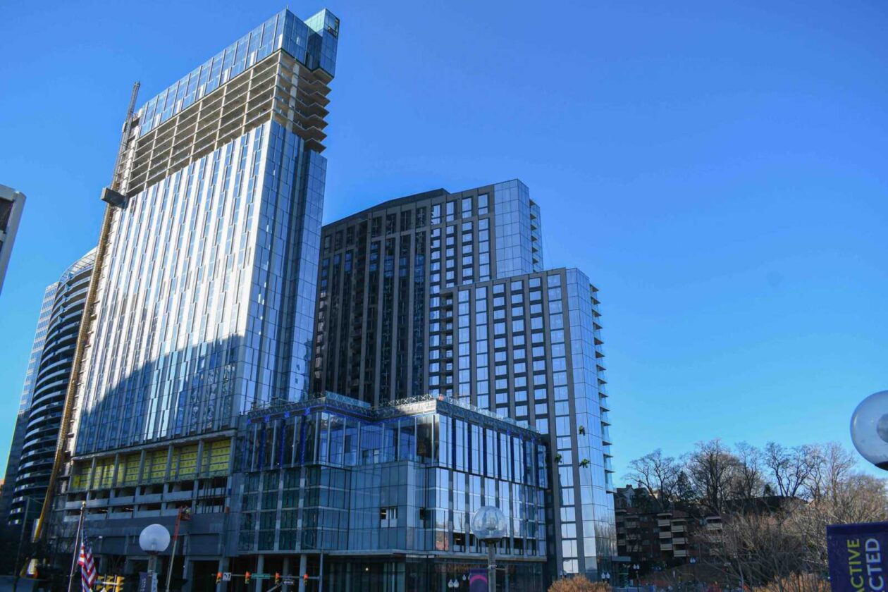 Rosslyn’s newest residential tower nears completion while adjacent ...