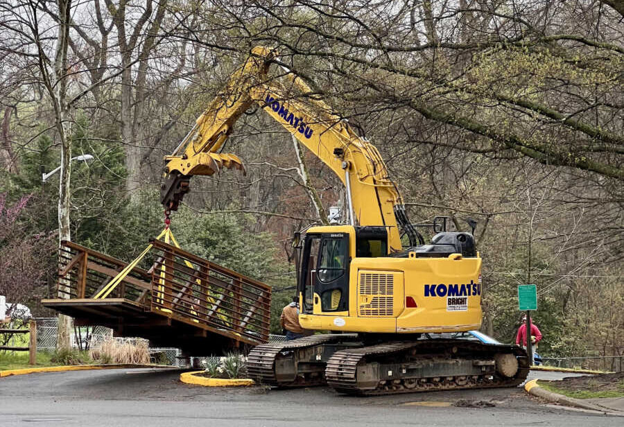 New bridge arrives at Lubber Run to replace two destroyed in 2019 ...