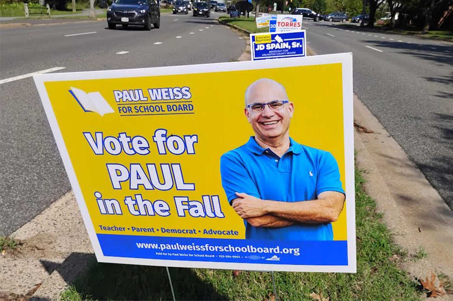 School Board candidate’s face on campaign signs turns heads in ...