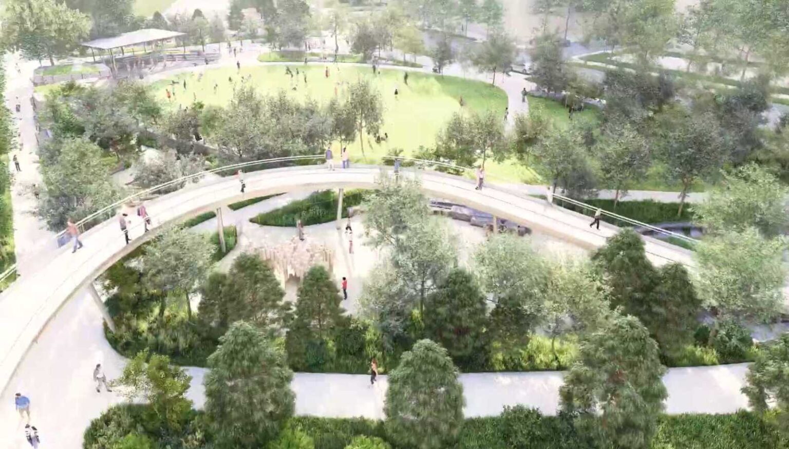New Gateway Park design released, with bigger dog parks and more trees ...