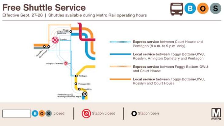 Heads up: Metro disruptions for Rosslyn and the Blue Line this weekend ...
