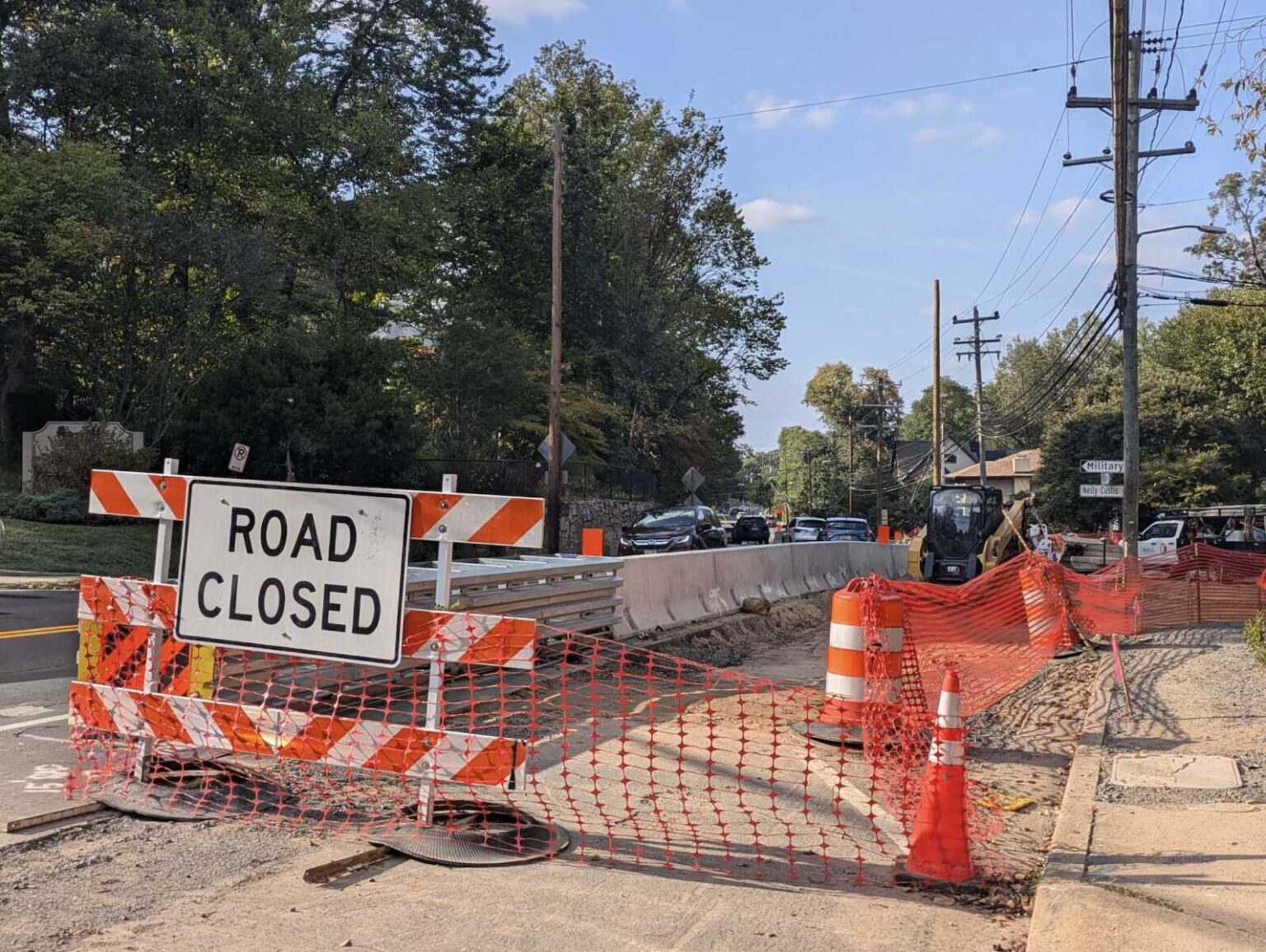 Construction on long-promised roundabout on Military Road gets underway ...