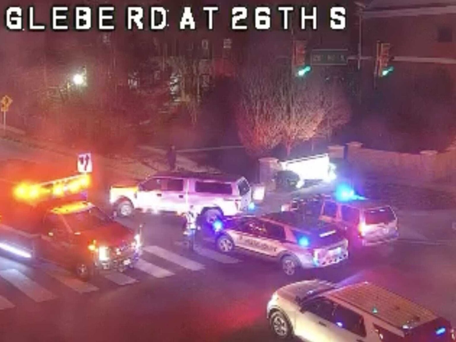 Crash and damaged propane tank closes portions of I-395 and S. Glebe ...