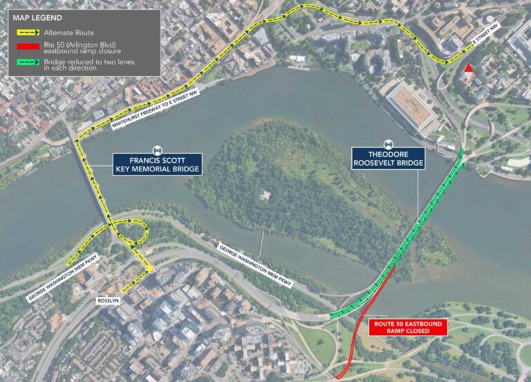 Closure of Roosevelt Bridge ramp from Route 50 goes into effect next ...