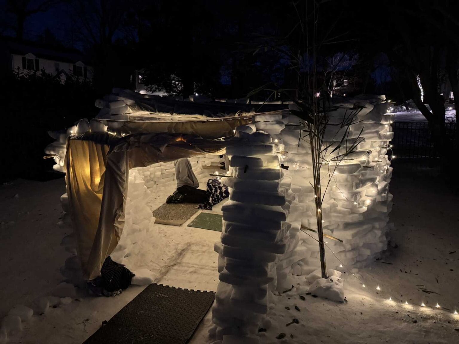 North Arlington kids use ‘snowcrete’ blocks to build sturdy winter ...