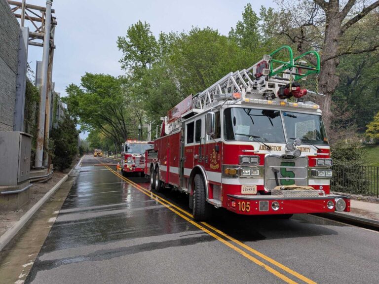 BREAKING: Large brush fire reported near Pentagon City | ARLnow.com